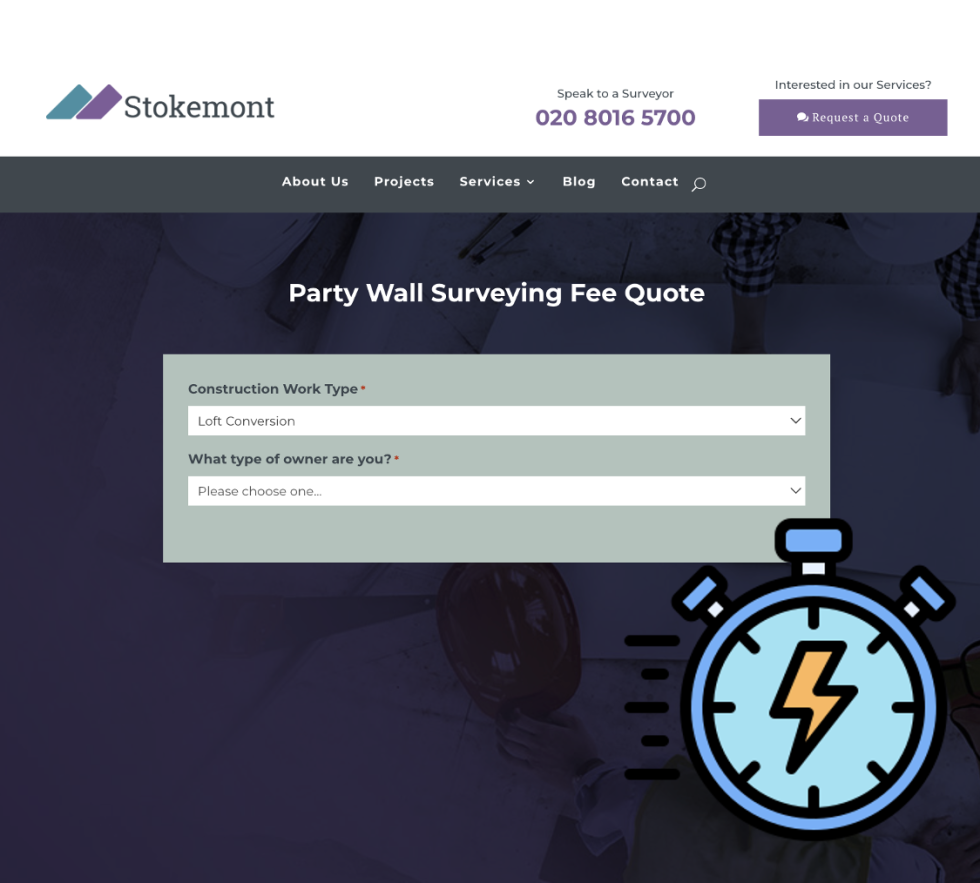 Instant Party Wall Fee Quote - Stokemont