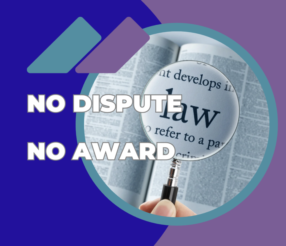 No Dispute, No Award - Stokemont